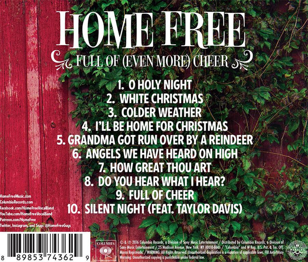 Home Free - Full Of (Even More) Cheer CD | Home Free Music